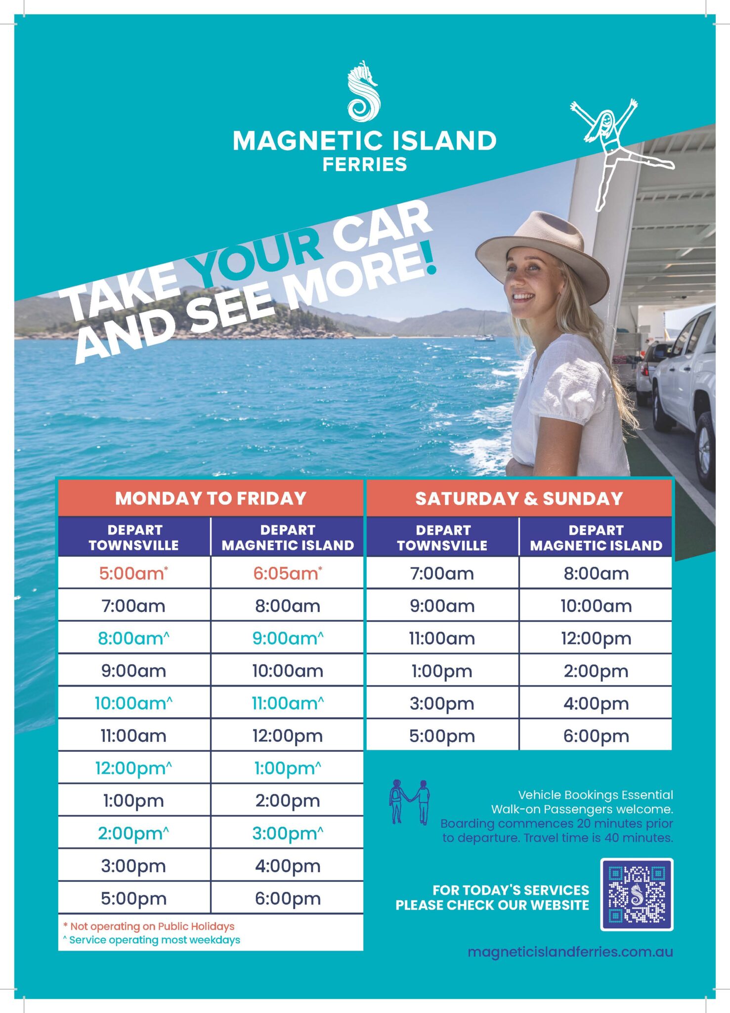 Timetable – Magnetic Island Ferries